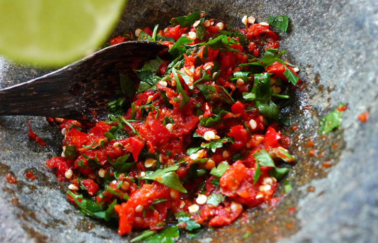 Sambal Celery - Indonesian chili salsa - done in 10 minutes