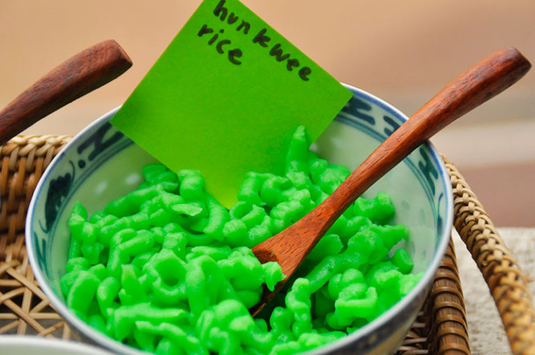 Es Cendol or Dawet: Indonesian drink with pandan and coconut milk